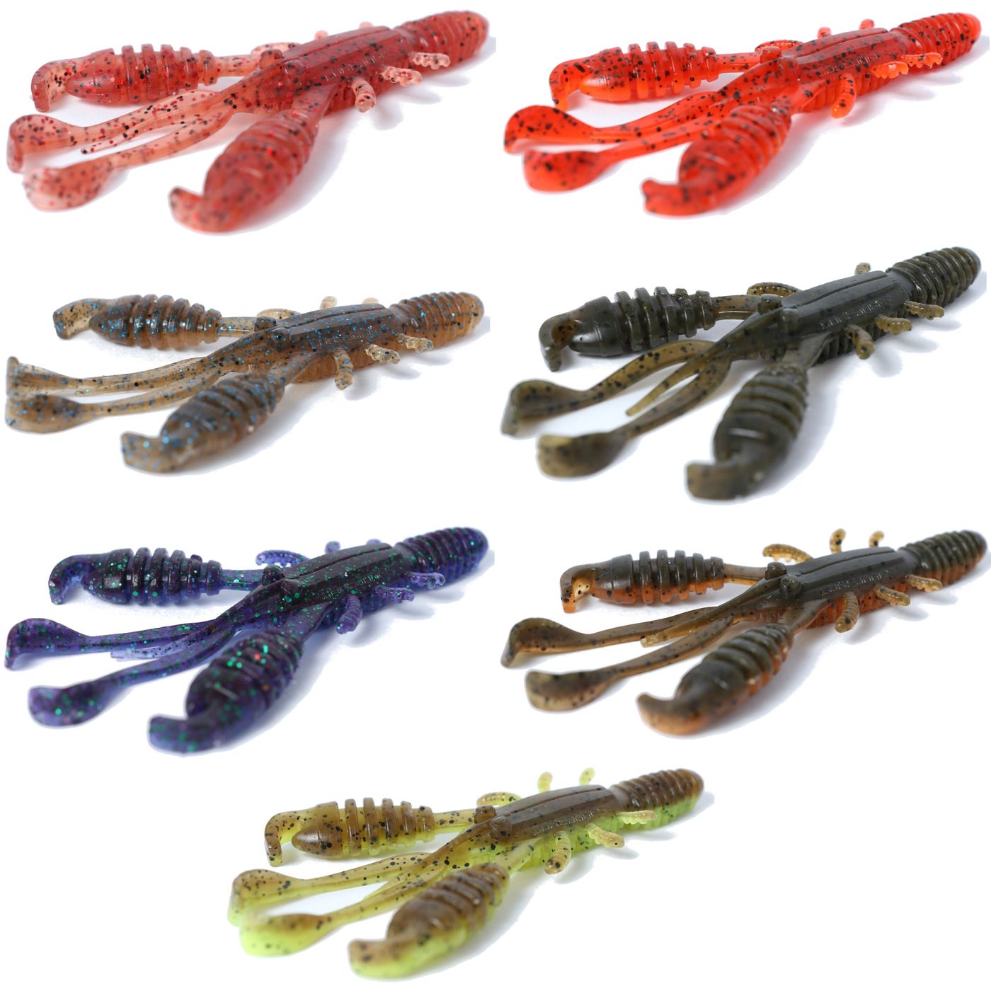 Lurejunks D-CRAW 7.6cm / 3" - 10 Gummikrebse Butter Craw
