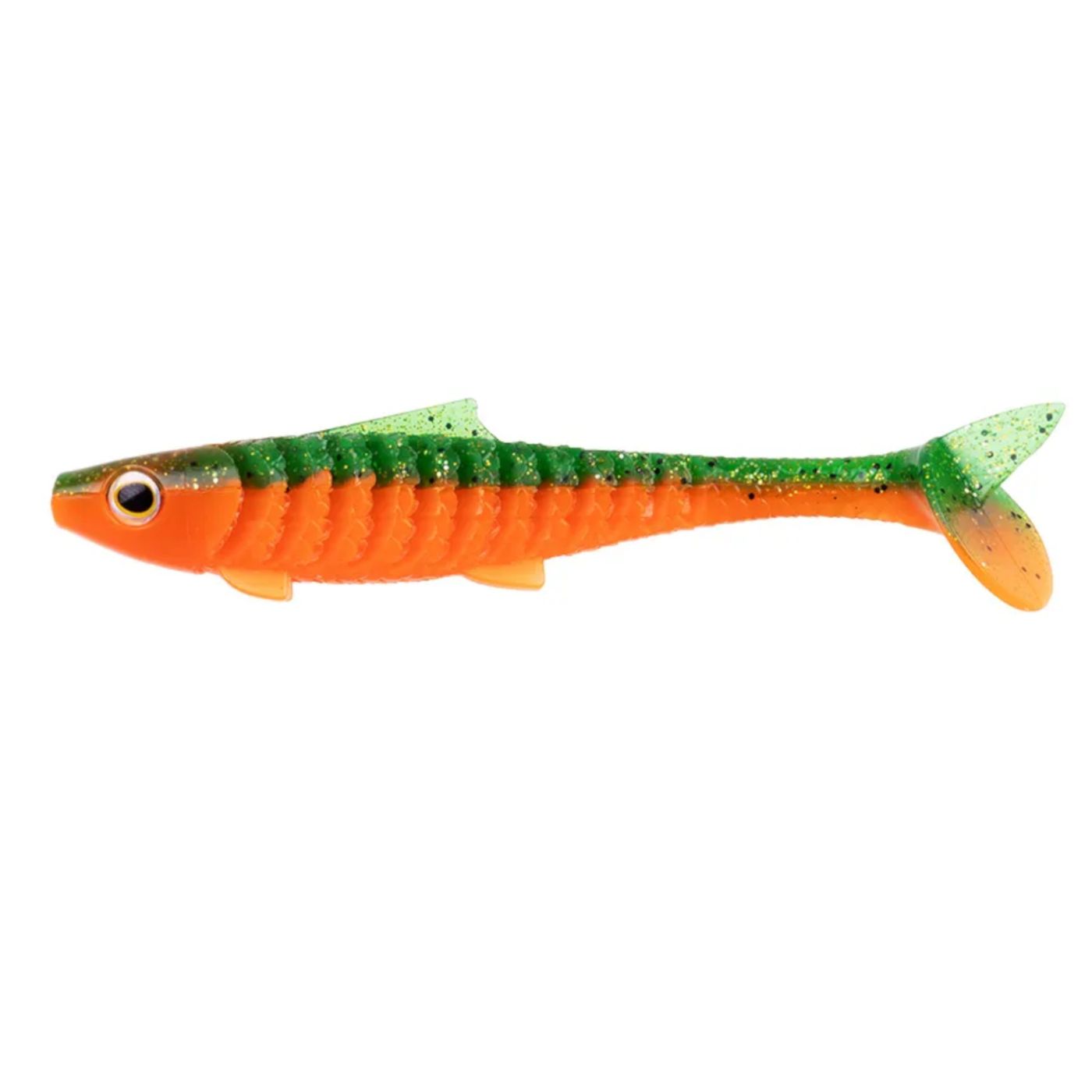 Zeck Baby Rippler - Gummifische Green Fire 10cm / 4 Stück