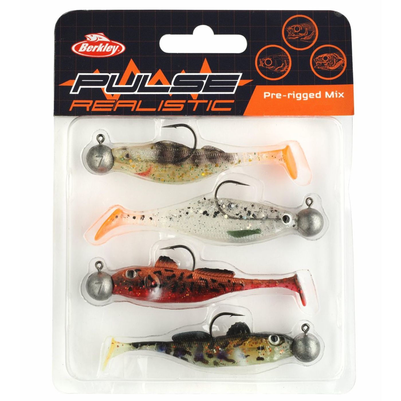 Berkley Pulse Realistic Mix - Gummifschset Medium