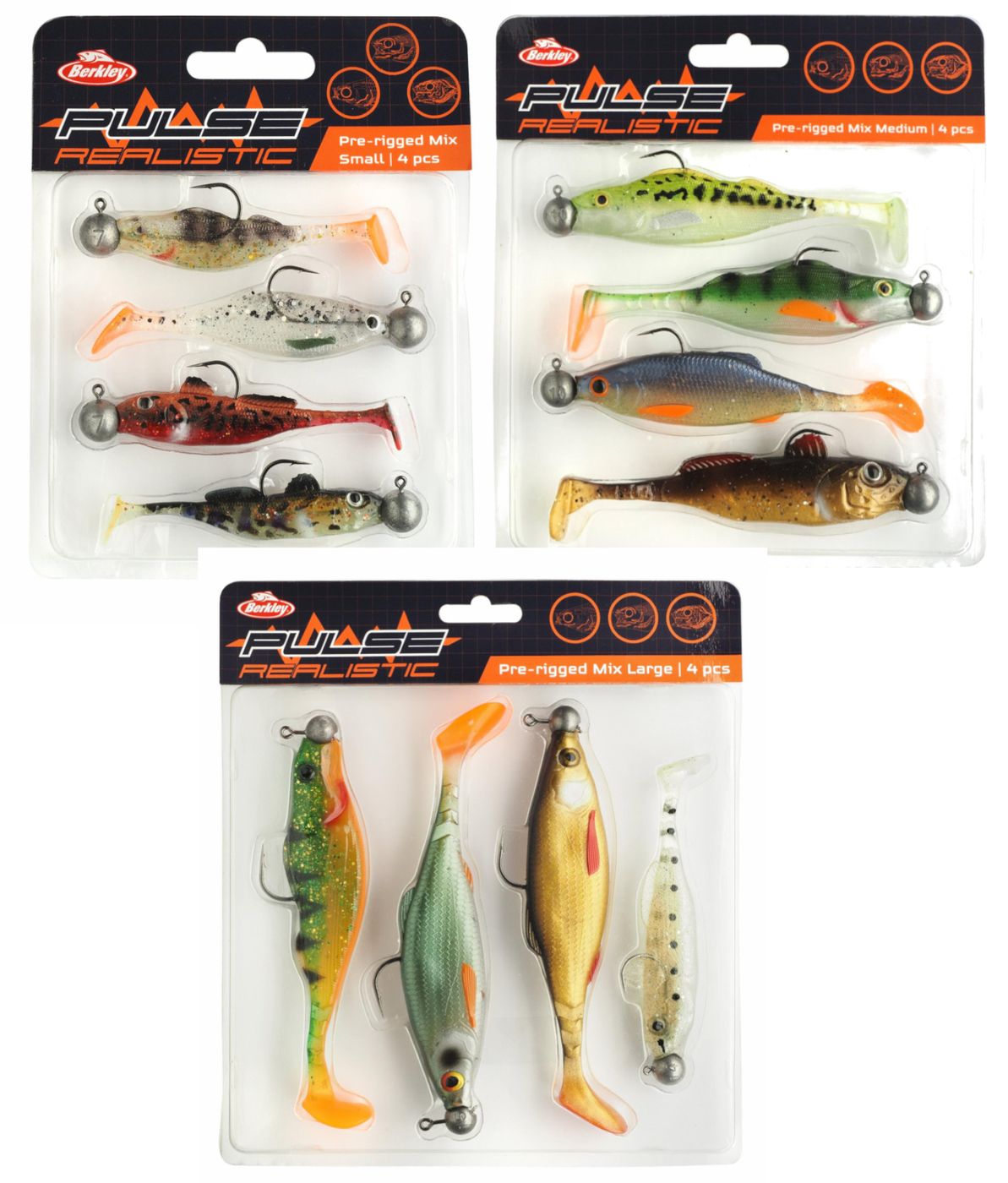 Berkley Pulse Realistic Mix - Gummifschset Medium