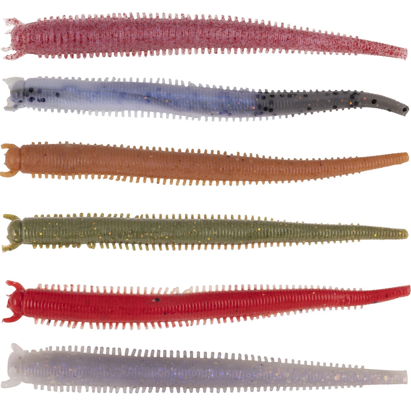 Berkley Gulp! Saltwater Fat Sandworm 10,6cm - Gummiköder Clear Red Fleck