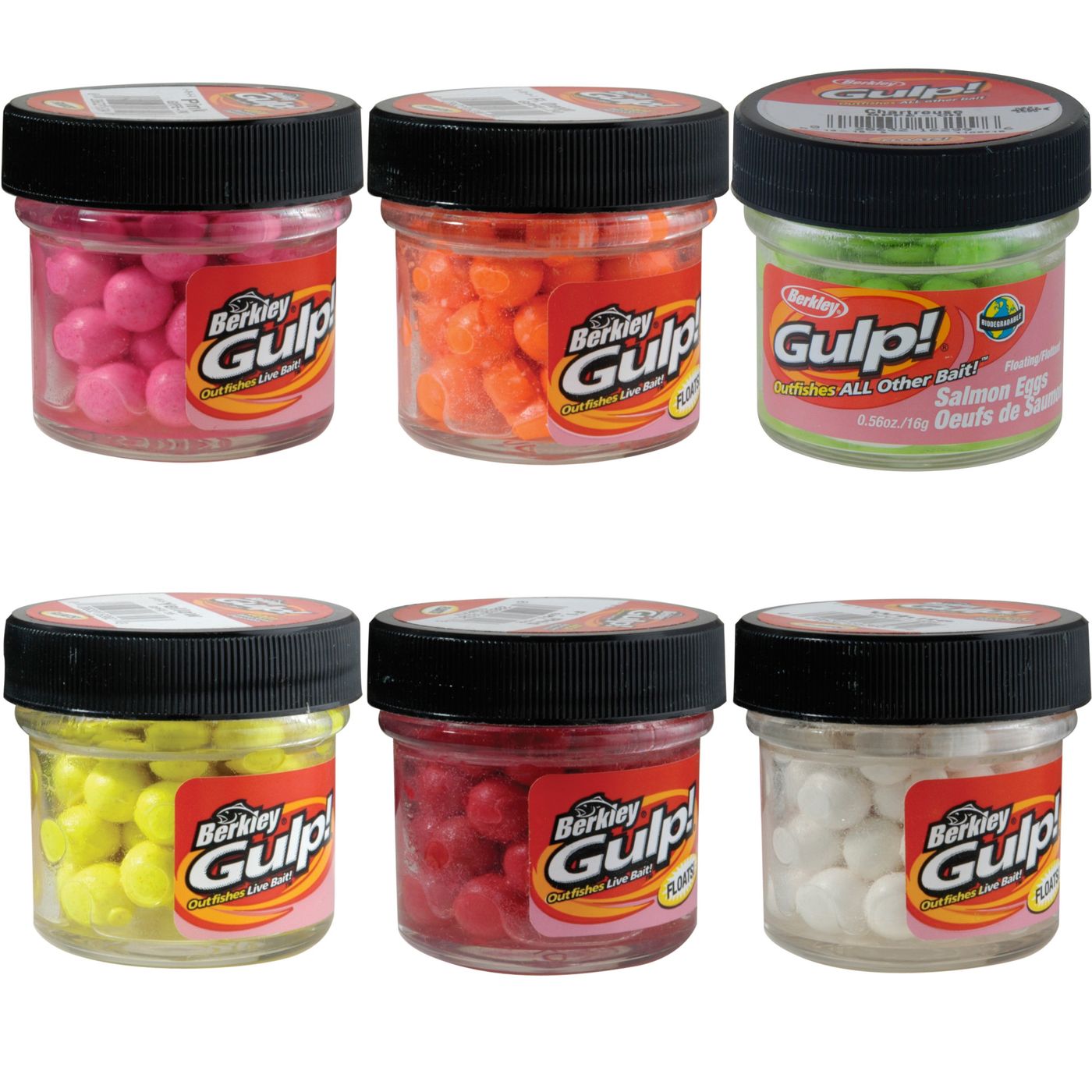 Berkley Gulp! Floating Salmon Eggs - Forellenköder Fluorescent Red
