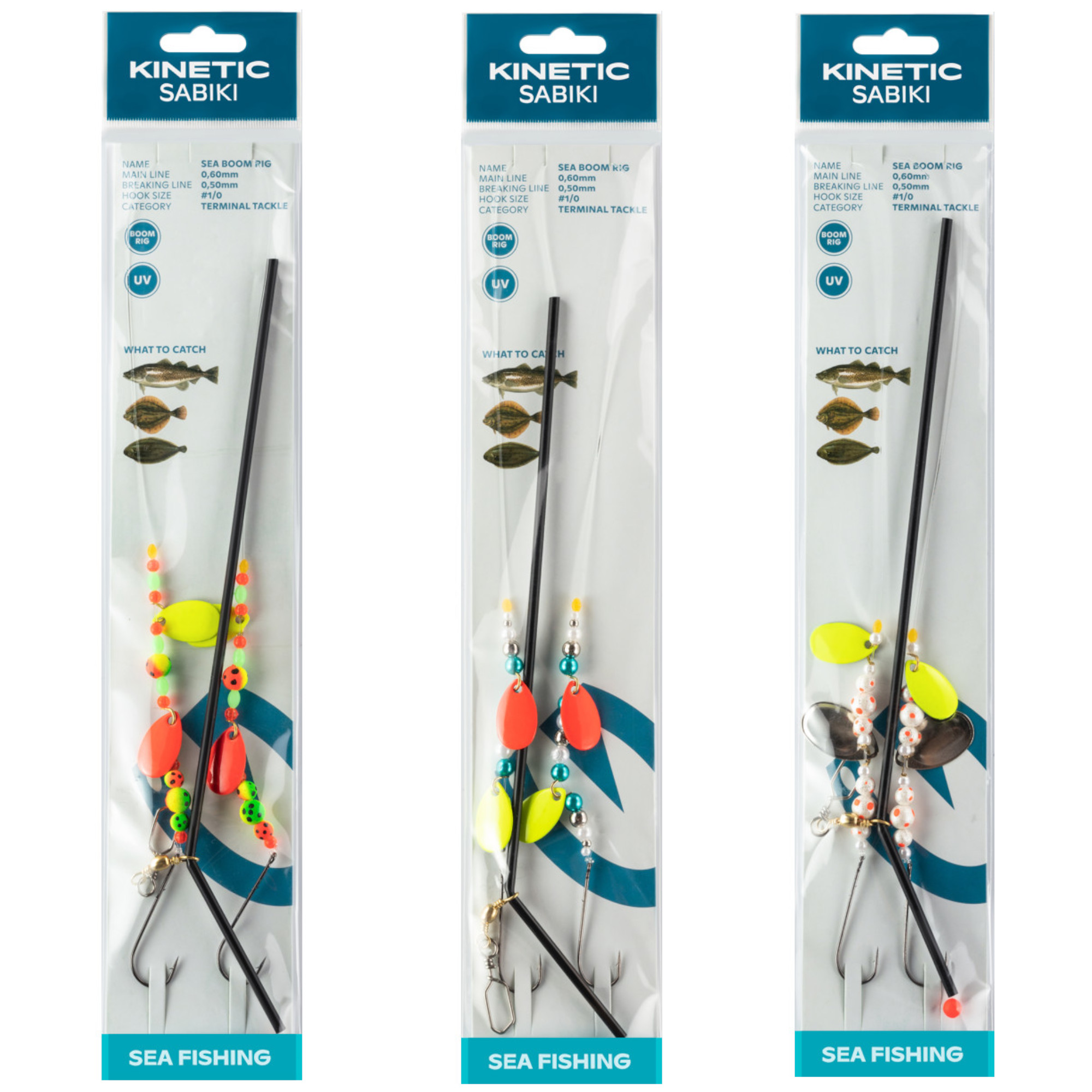 Kinetic Sabiki Sea Boom #1/0 - Vorfach kaufen Fire Tiger