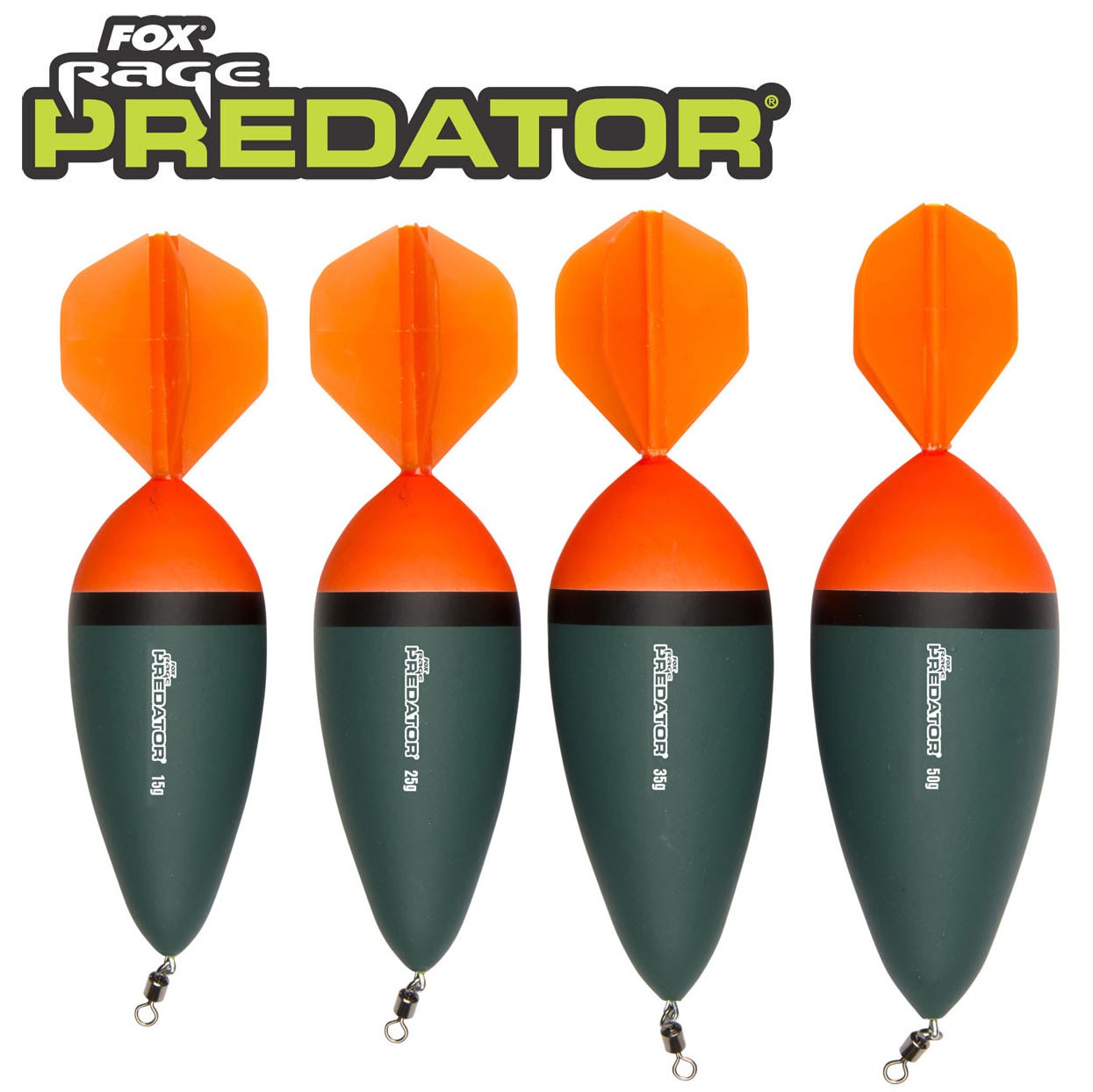 Fox Rage Predator HD Dart Swivel Raubfischpose 50g
