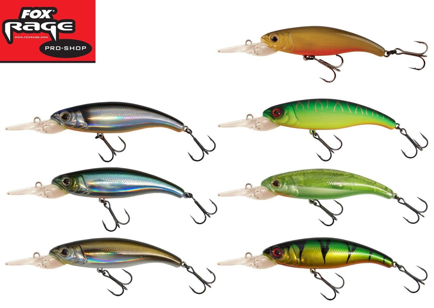 Fox Rage Slick Stick Wobbler DR 6cm 5 g Lemon Tiger
