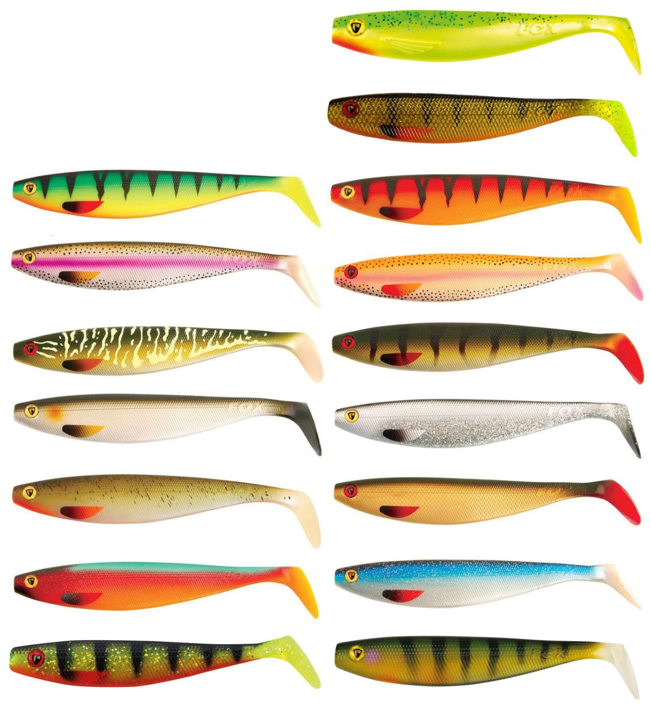 Fox Rage Pro Shad Natural Classic II Gummifische 23cm Silver Bleak